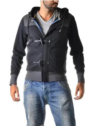 Emporio Armani Dark Blue Logo Casual Jacket - Black