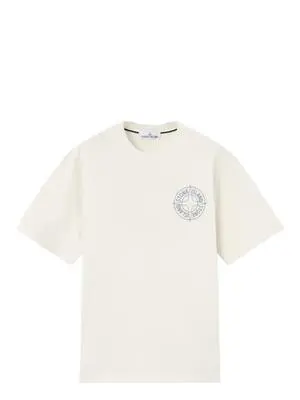 Stone Island Logo Back Print T-shirt - Ivory