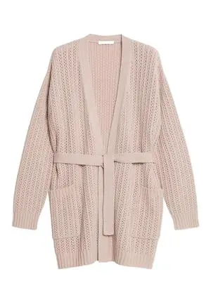 MAX MARA Max Mara Balzac Belted Long-Sleeved Cardigan