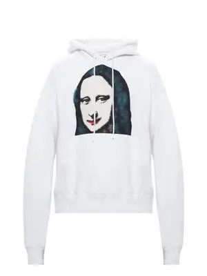 Off-White Mona Lisa Print Hoodie - White