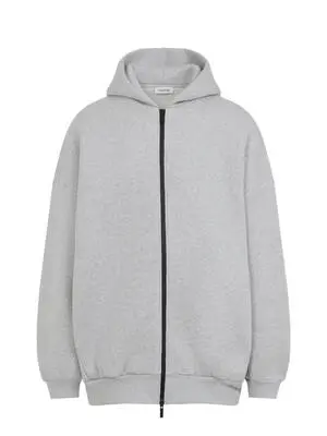 Fear Of God Zipped Hoodie - Mixed Ash