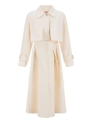 Herno Belted Trench Coat - Ivory