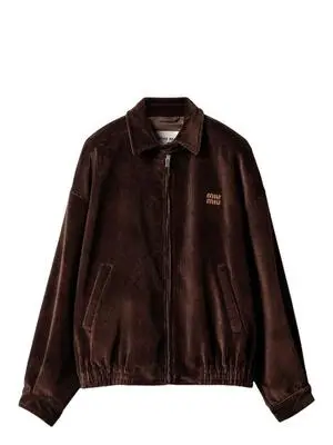 Miu Miu Corduroy Blouson Jacket - Cocoa Brown
