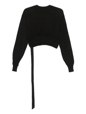 Rick Owens Cotton Long Sleeve T-shirt - Black