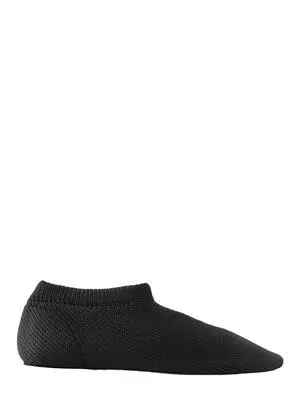 Proenza Schouler Ribbed Knit Slip-on Flats - Black
