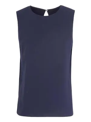 P.a.r.o.s.h Sleeveless Round Neck Vest - Black