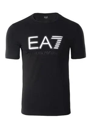 EA7 Logo Printed T-shirt - Black