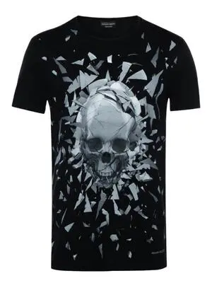 Alexander McQueen Logo Short-sleeved T-shirt - Black