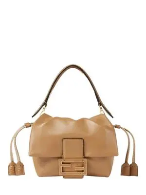 Fendi Mamma Baguette Small Shoulder Bag - Light Brown