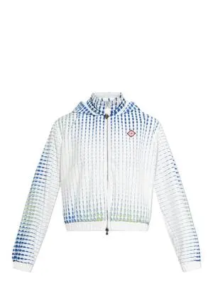 Casablanca Gradient Zip-up Hooded Jacket - White