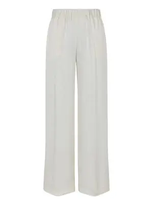 P.a.r.o.s.h Elasticated Waist Trousers - White