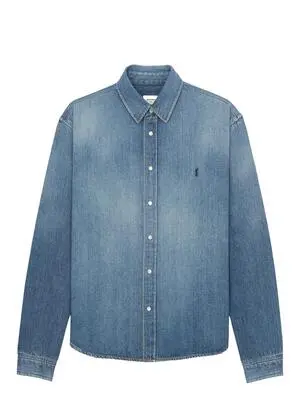 SAINT LAURENT Saint Laurent Cassandre Jean Shirt