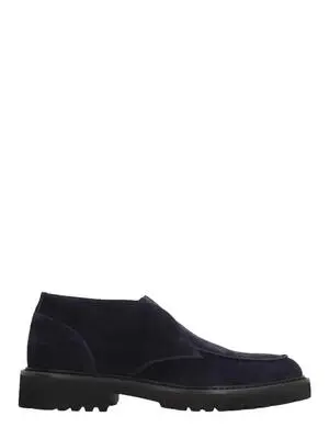 DOUCAL'S Almond Toe Slip-on Loafers - Black