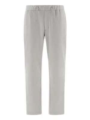 Herno Herno Drawstring Straight-Leg Trousers Gray