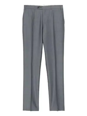 Canali Casual Pants With Belt Loops - Gray