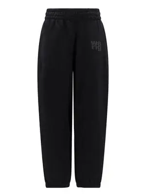 Alexander Wang Logo Terry Sweatpants - Black