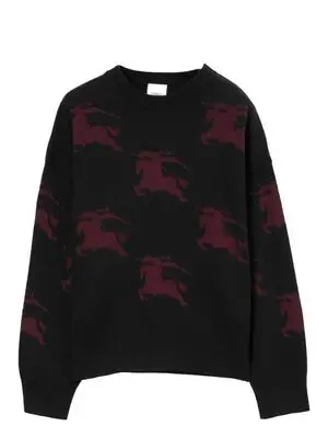 BURBERRY Burberry Logo Intarsia-Knit Crewneck Jumper