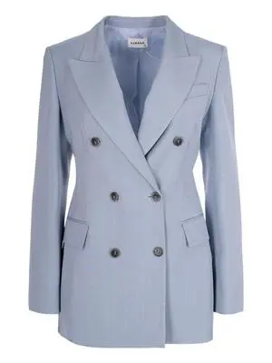P.a.r.o.s.h Tailored Double Breasted Blazer - Gray