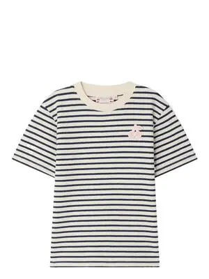 Bonpoint Lilas" Striped T-shirt - Indigo