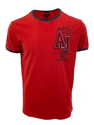 Emporio Armani Item O-neck Short-sleeved T-shirt - Red