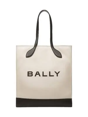 Bally Logo Tote Bag - Nude