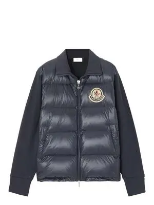 Moncler Quilted Down Jacket With Long Sleeves - Midnight Blue