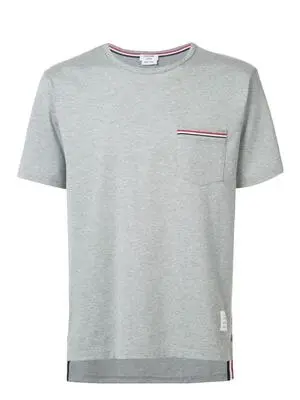 Thom Browne Thom Browne Jersey Pocket T-Shirt Light Grey