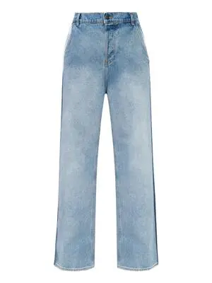 DIESEL® Side Stripe Wide Leg Jeans - Blue