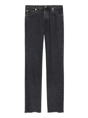 Gucci Raw Hem Mid Rise Jeans - Black