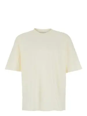 AMI Paris Ami Paris Logo Detailed Crewneck T-Shirt No
