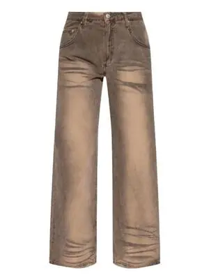 MISBHV Logo Patch Jeans - Brown