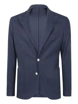 BARBA NAPOLI Single-breasted Blazer - Blue