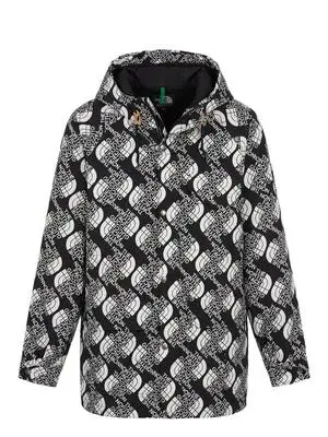 Gucci X The North Face Logo Print Hooded Jacket - Black