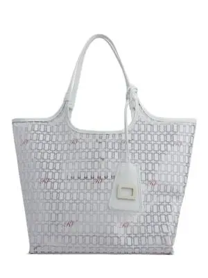 ROGER VIVIER Roger Vivier Geometric Print Tote Bag Gray