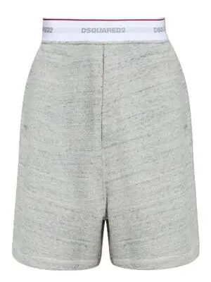 Dsquared2 Logo Waist Loose Fit Shorts - Gray