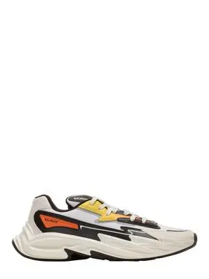 Balmain Run-row" Lace-up Sneakers - Nude