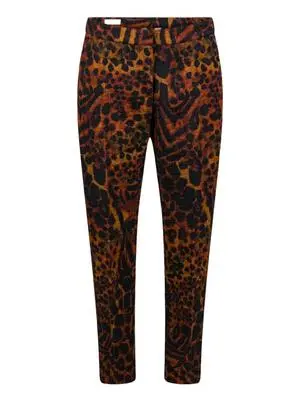 Dries Van Noten Printed Casual Trousers - Brown