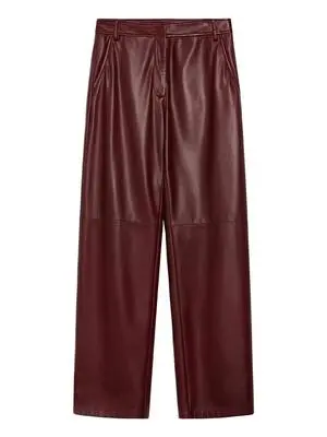 Max Mara Belt-loop Casual Pants - Ruby Colour