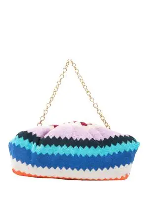 Missoni Zigzag Knit Chain Handbag - Blue