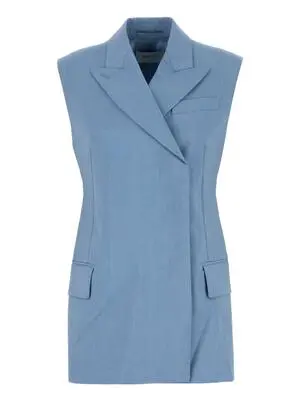 Sportmax Ilex Sleeveless Jacket - Blue