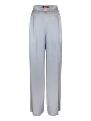 Max Mara High Waist Wide Leg Trousers - Gray
