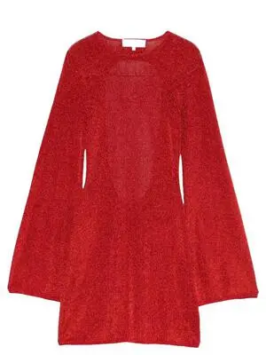 Ba&sh Long Sleeve Mini Dress - Red