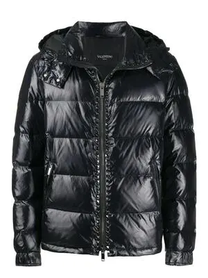 Valentino Garavani Padded Rockstud Coat - Black