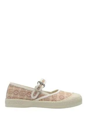 Gucci Double G Ballerina Flat - Nude