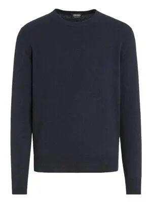 Zegna Zegna Oasi Cashmere Round Neck Sweater Black