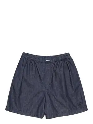 Acne Studios Embroidered Detail Shorts - Medium Blue