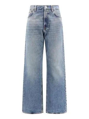 HAIKURE Korea Piano Denim Jeans - Blue