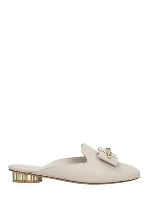 FERRAGAMO Bow Detailed Mule - Nude