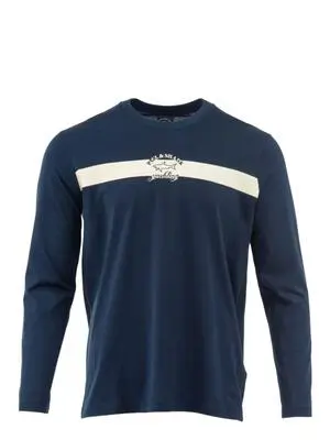 PAUL  SHARK Logo Round-necked T-shirt - Blue