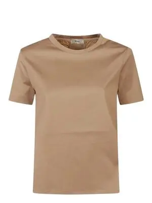 Herno Contrast-panel Drawstring Waist T-shirt - Nude